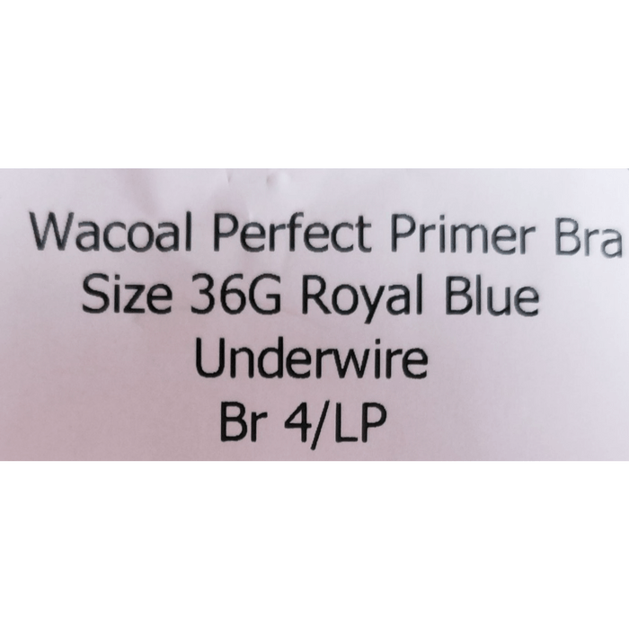 Other Wacoal Perfect Primer Bra Size 36G Royal Blue Underwire | Grailed