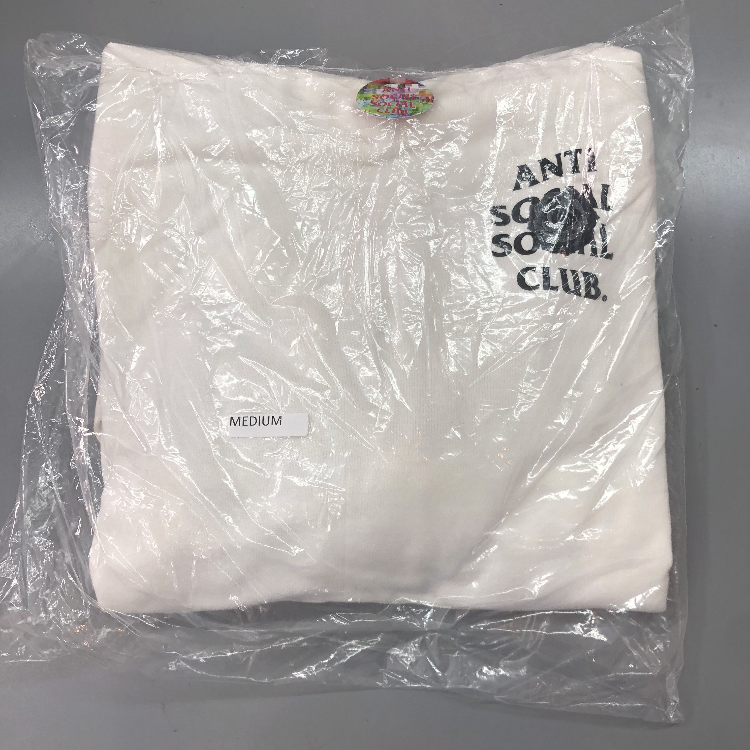 Anti Social Social Club DS ASSC Rose Logo Bat Emoji White Hoodie BAPE ...