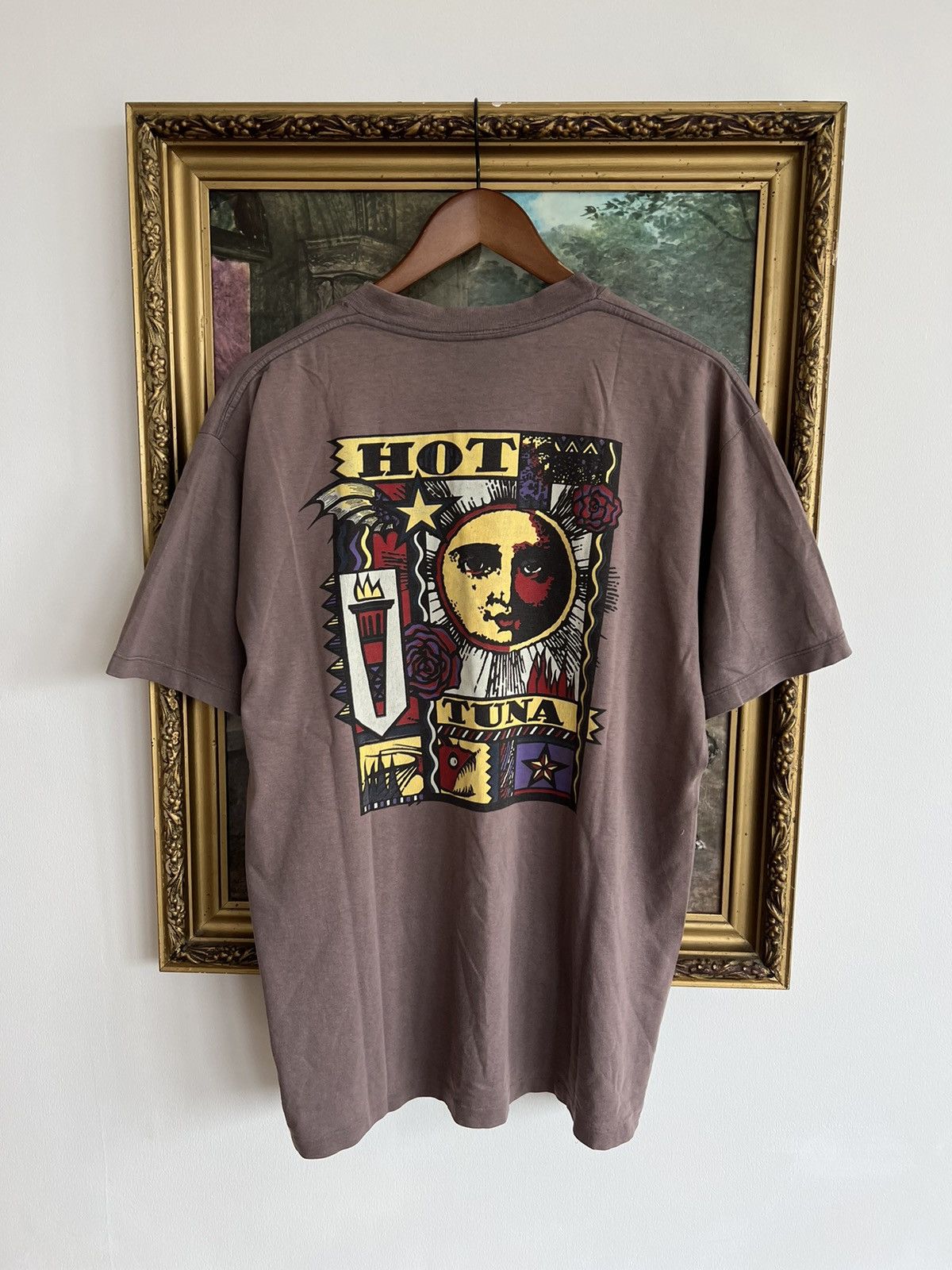 Vintage Vintage 90s Hot Tuna Australia Surf Style Faded Brown Tee | Grailed