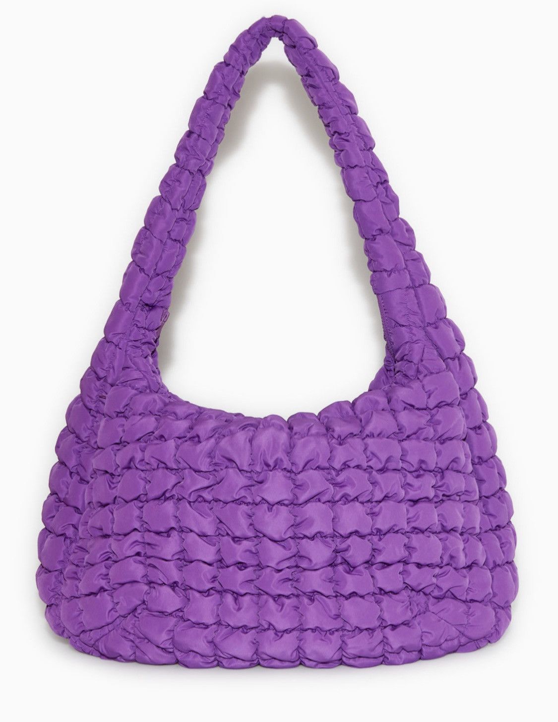 Cos COS Quilted Oversized Puffer Shoulder Tote Bag Lilac | Grailed