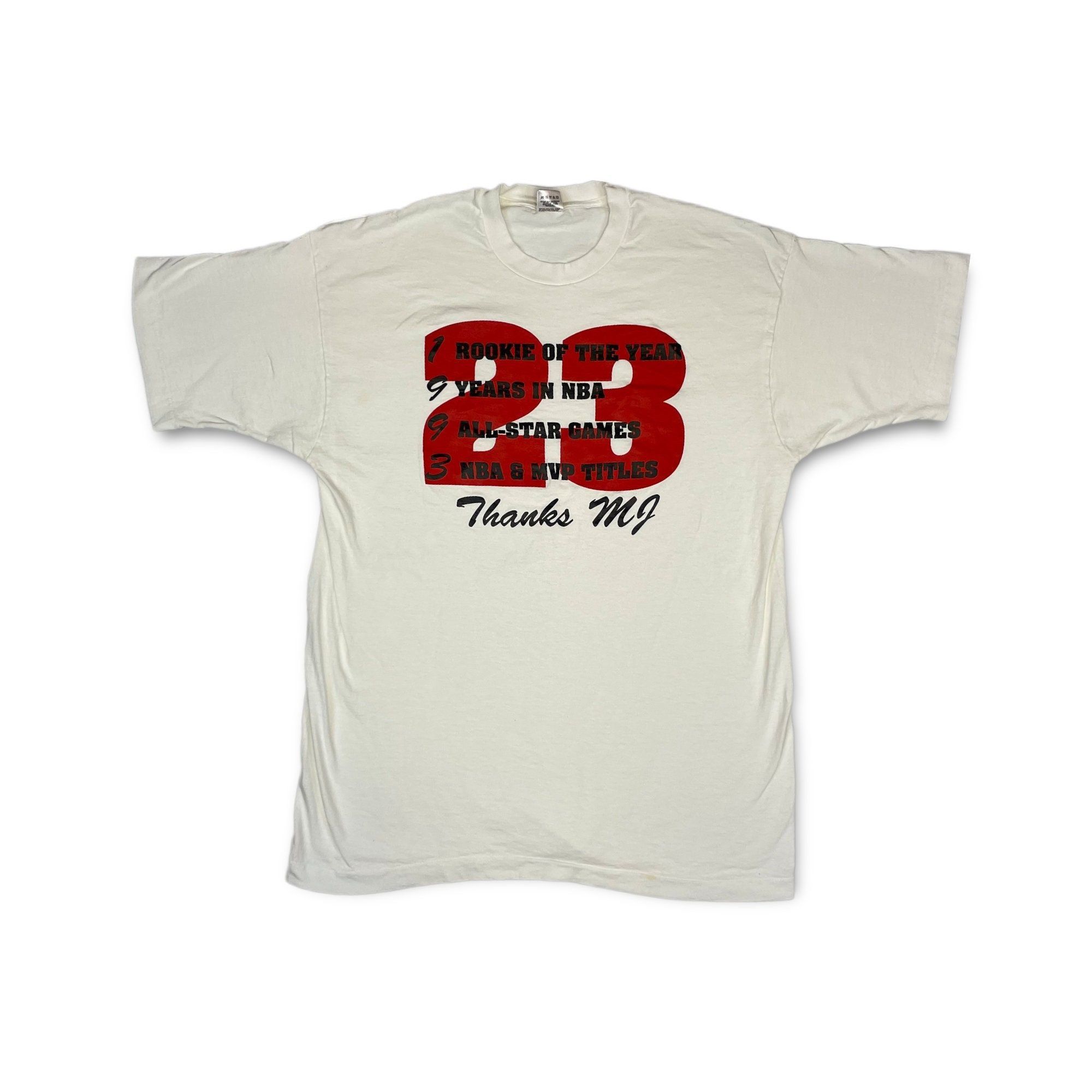 Vintage Vintage 1993 Michael Jordan 23 Thank You 3 Peat Tee Shirt NB ...