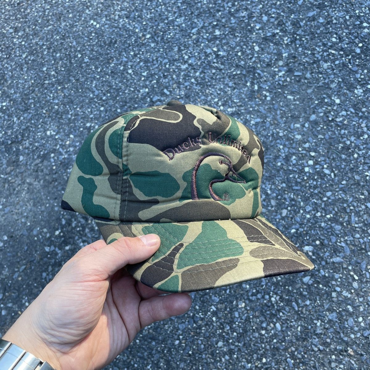 Streetwear × Vintage Vintage Ducks Unlimited Duck Camo SnapBack Hat ...