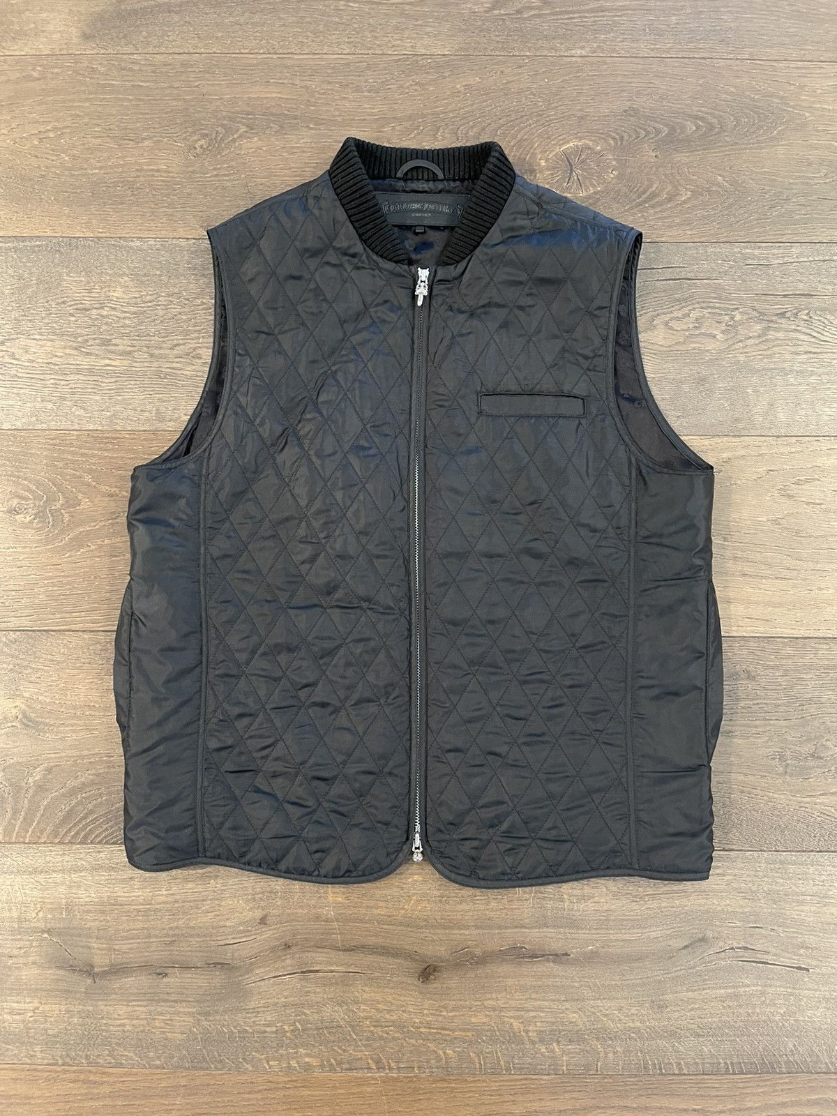 Chrome Hearts Papa Cross Patch Nylon Quilted Vest | Grailed