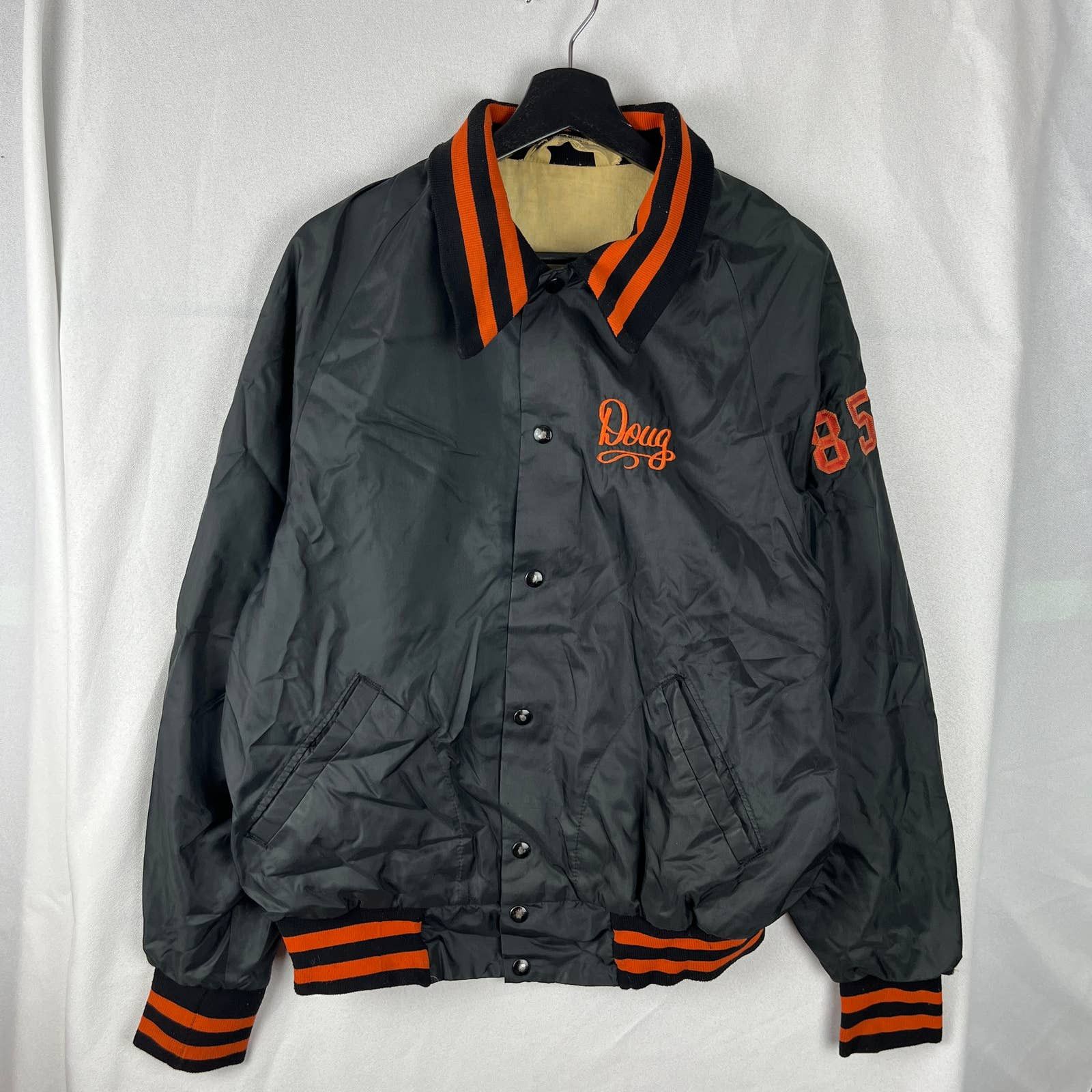 Vintage Vintage 1985 Nylon Varsity Jacket Large | Grailed