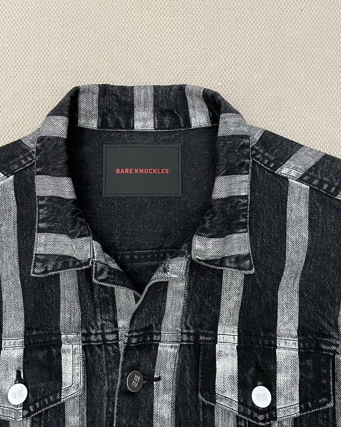 Jacob Keller Bare Knuckles Striped Denim Jacket | Grailed