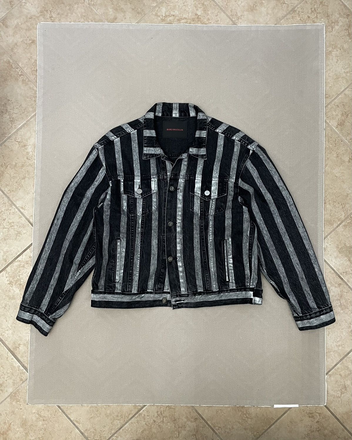 Jacob Keller Bare Knuckles Striped Denim Jacket | Grailed