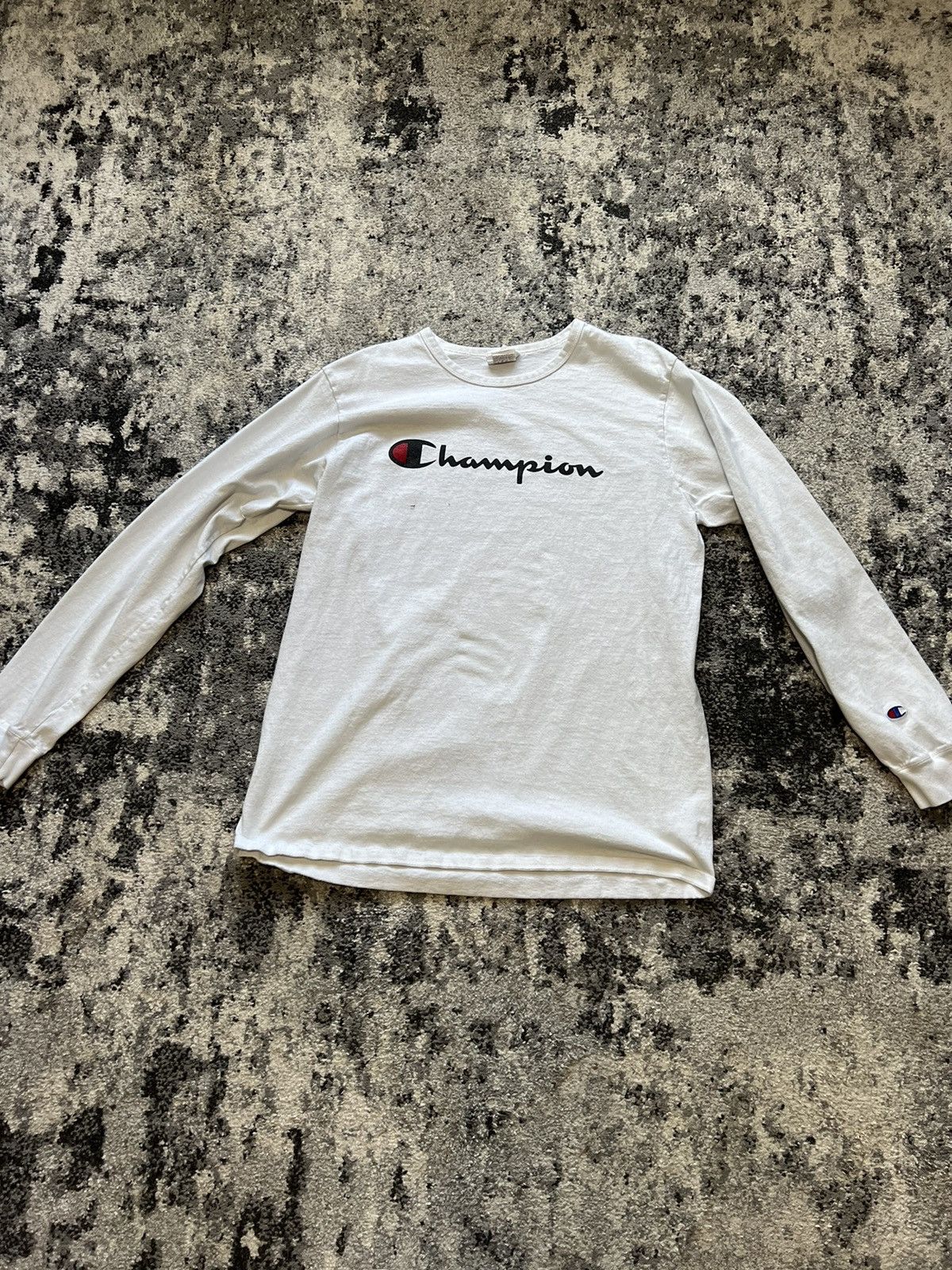 Vintage White vintage 1989 champion long sleeve | Grailed