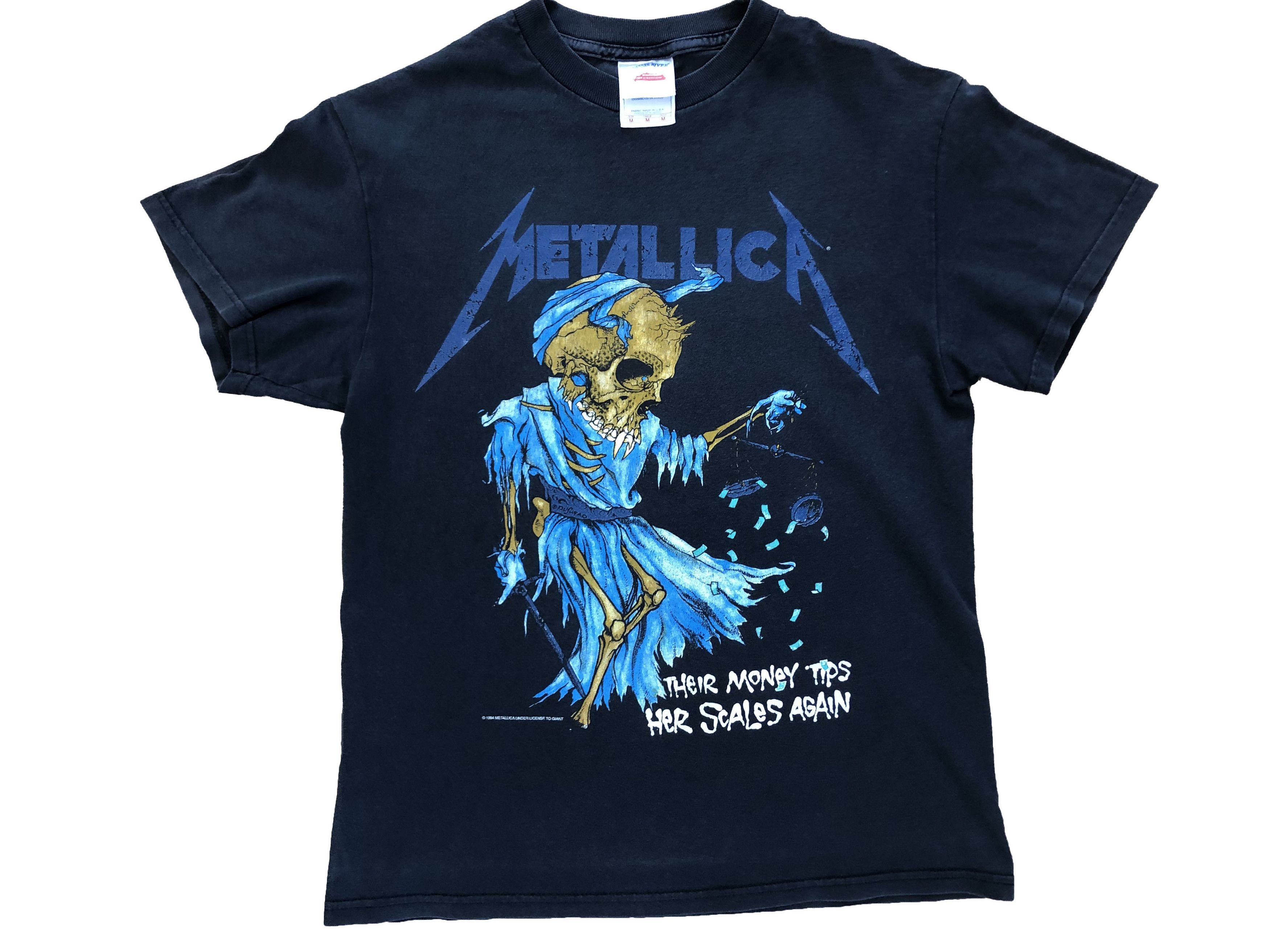 Band Tees × Metallica × Vintage Metallica Band Tee 1994 Their Money ...
