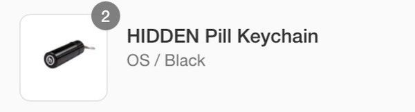 HIDDEN HIDDEN.PPF PILL KEYCHAIN | Grailed