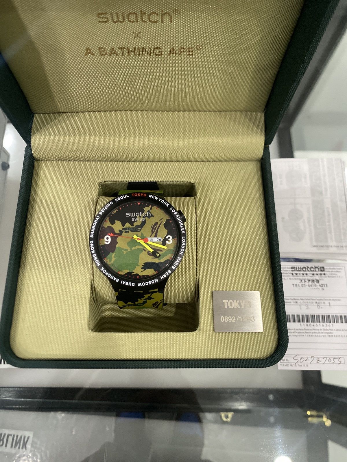 Bape × Swatch Swatch x bathing ape Tokyo edition | Grailed