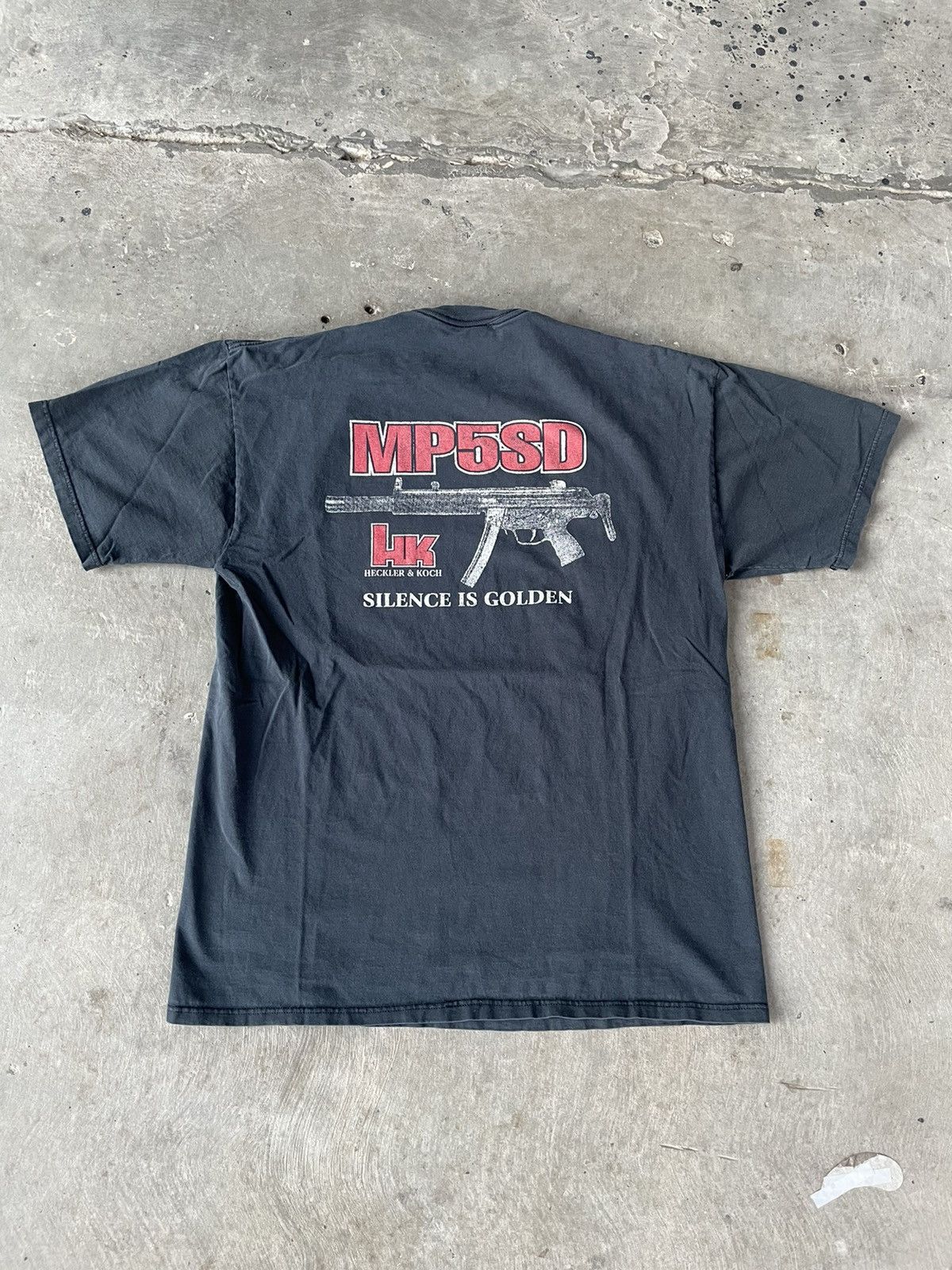 Streetwear × Vintage Vintage HK Mp5 Gun shirt | Grailed