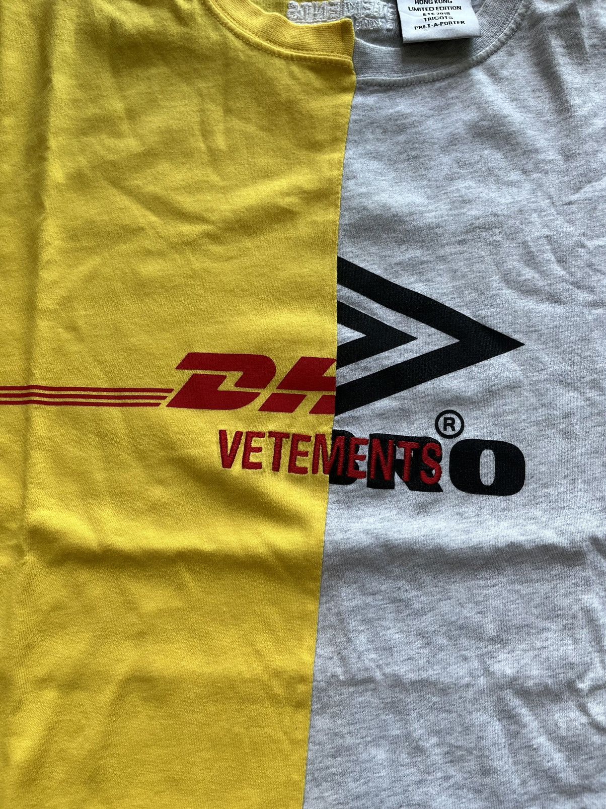Umbro Vetements x DHL x Umbro Hong Kong limited edition T-shirt | Grailed