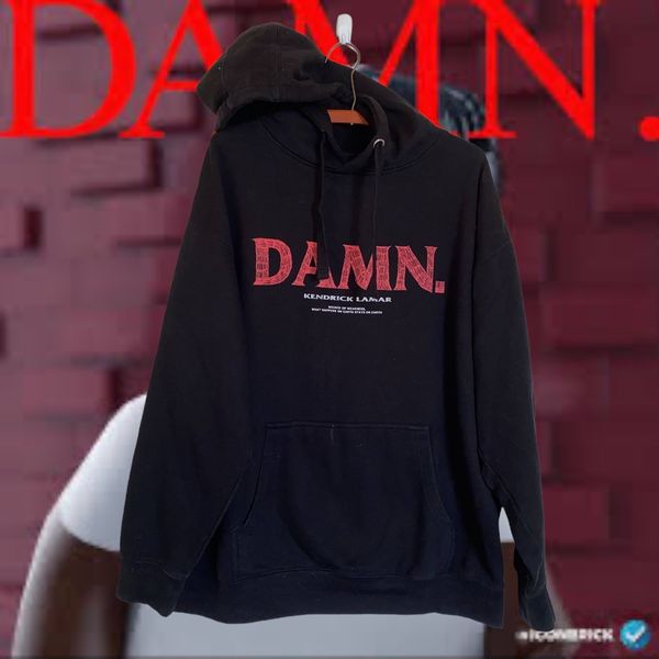 Kendrick Lamar 2017 Kendrick Lamar Damn Album Hoodie Jerry Lorenzo ...