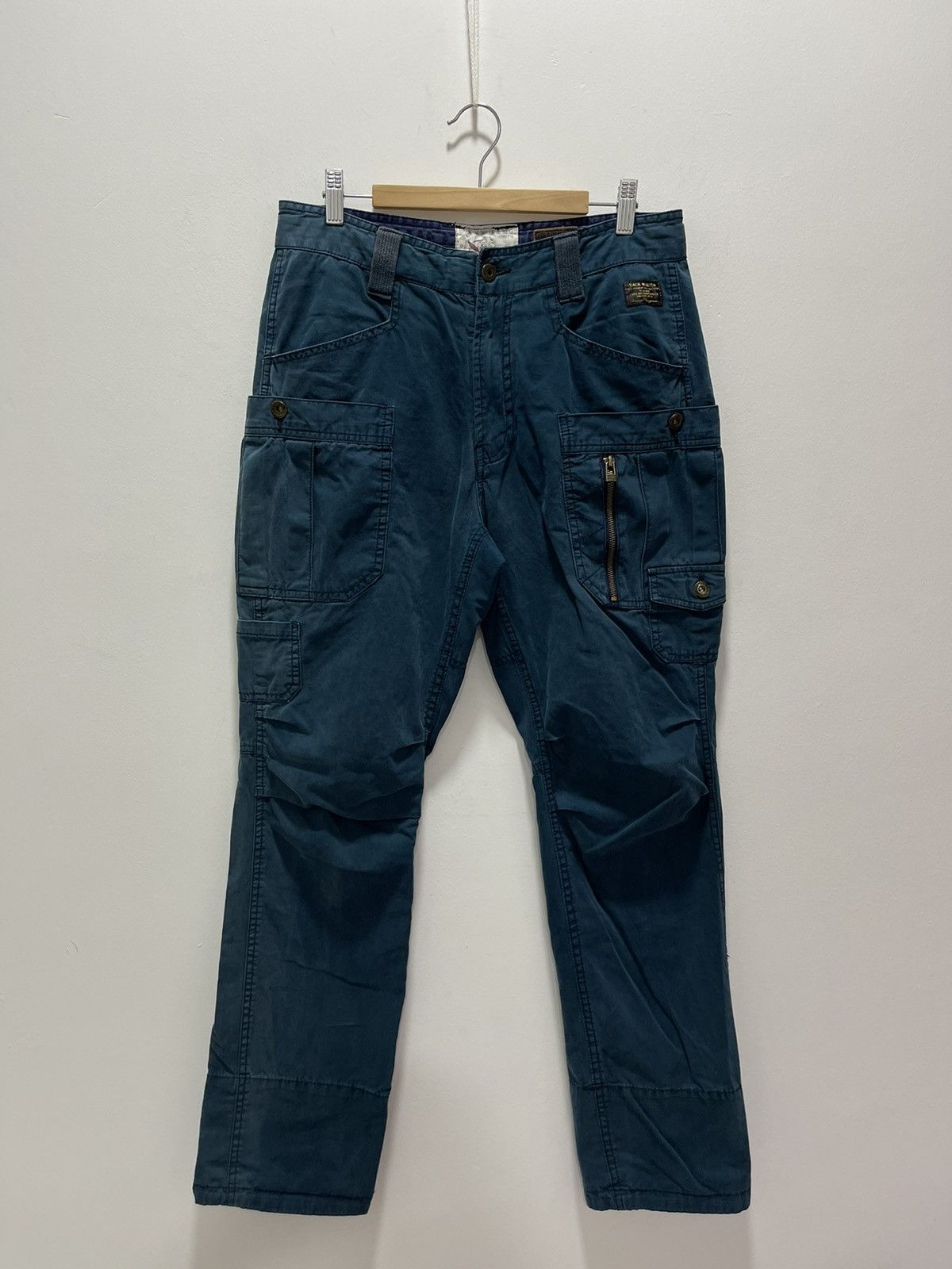 Japanese Brand × Streetwear × Vintage JAPANESE ISSUE MILITARY BACK NUMBER MULTIPOCKET CARGO ...