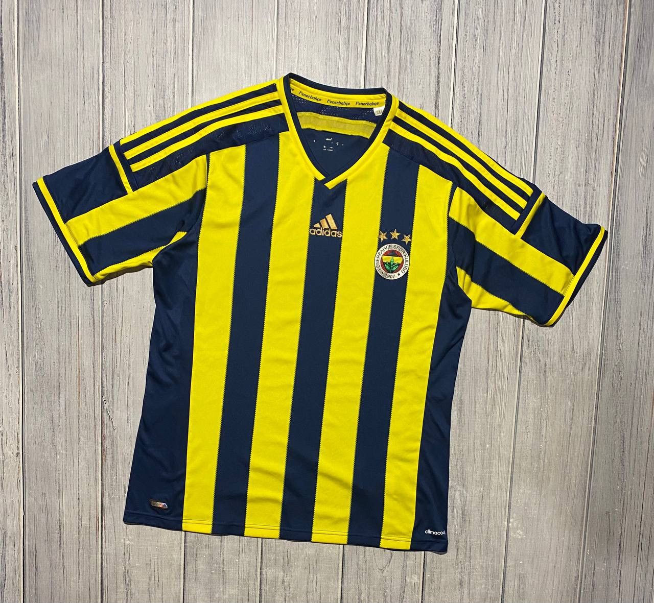 Adidas × Soccer Jersey Adidas Fenerbahce 2014 2015 Home Football Shirt ...