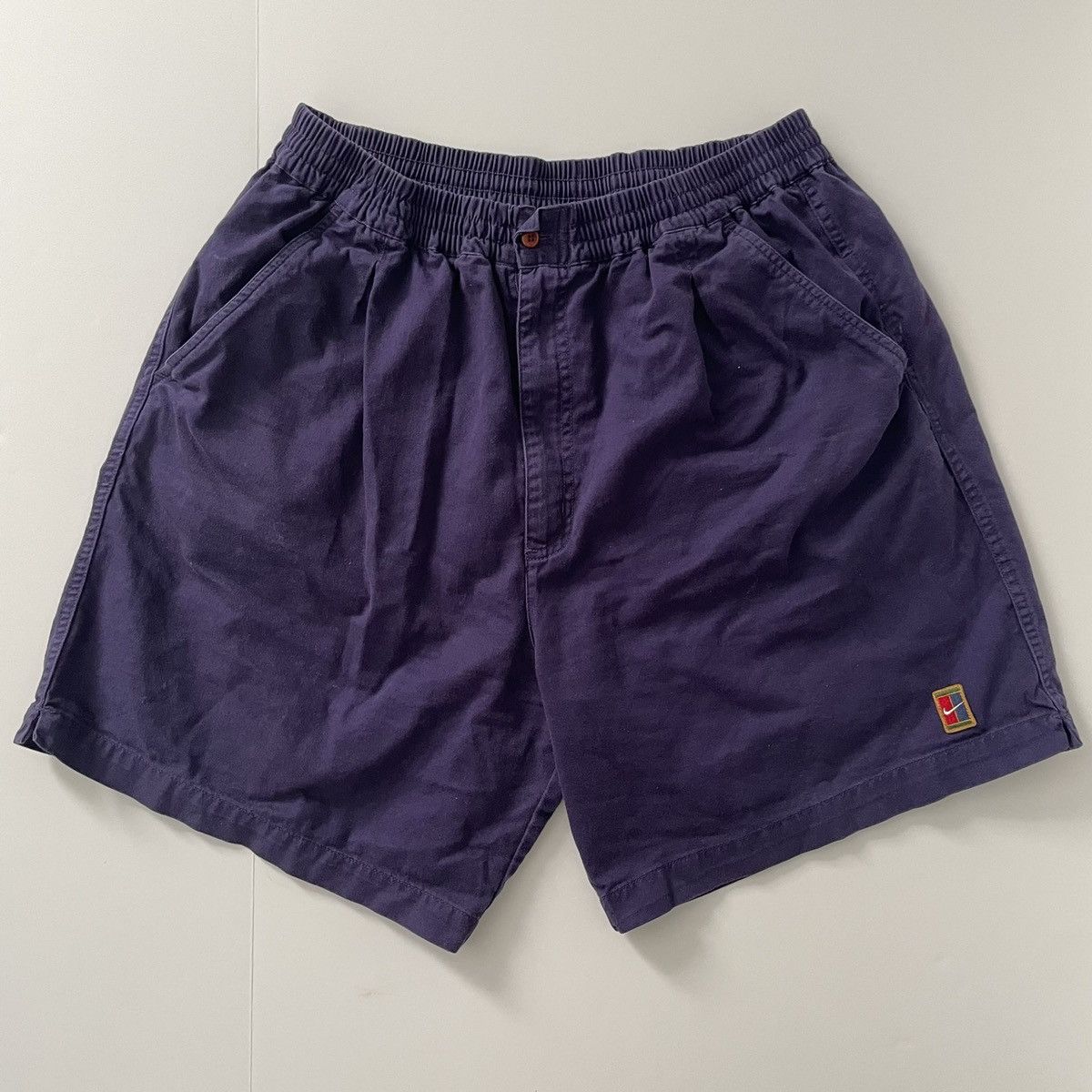 Nike × Vintage Vintage Nike Challenge Court Andre Agassi Purple Shorts ...