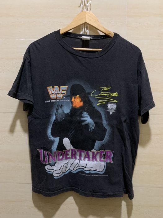 Vintage vintage 1992 undertaker wwf shirt | Grailed
