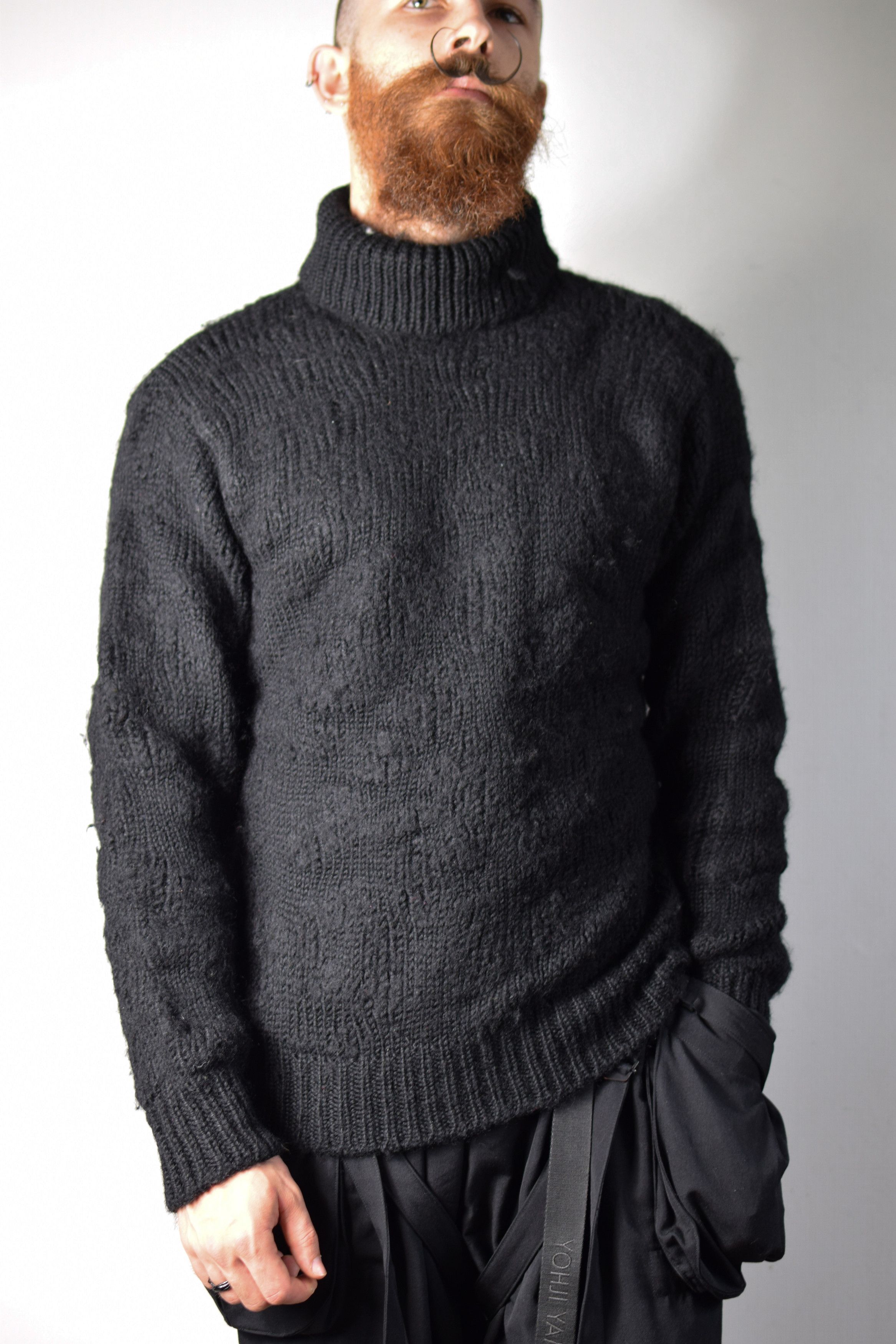 Yohji Yamamoto FINAL DROP - YYPH AW98 Black Distortion Knit - HY-K49 ...