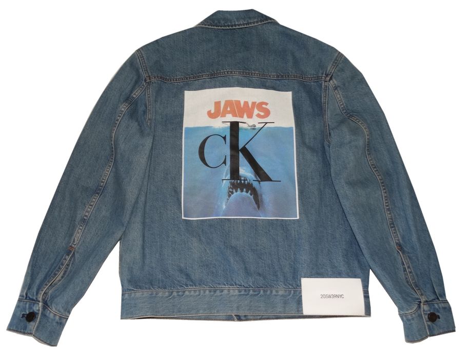 Raf Simons K21 CK raf simons jaws movies denim jeans jacket oversize S ...