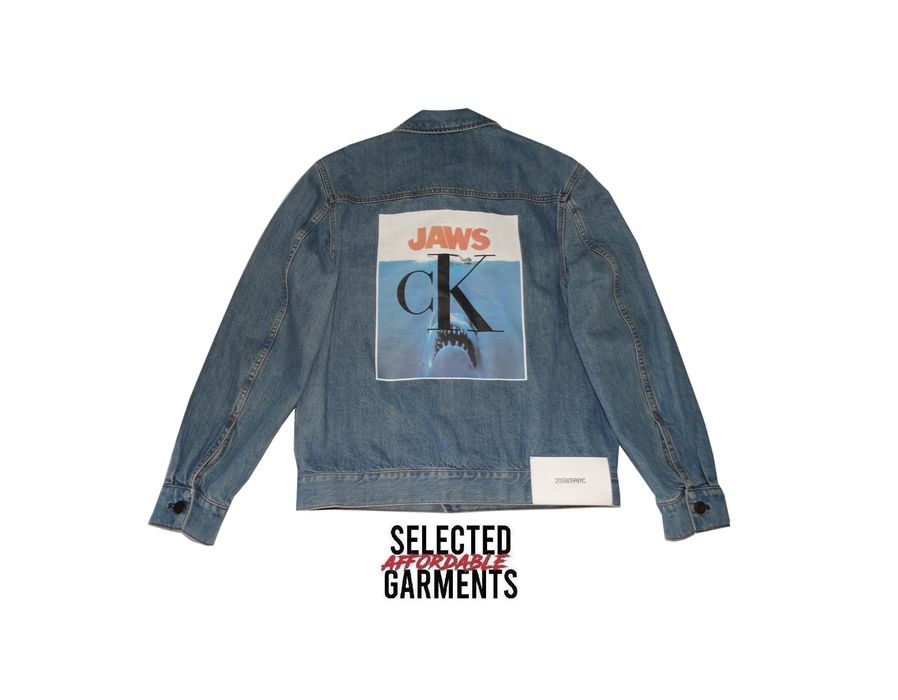 Raf Simons K21 CK raf simons jaws movies denim jeans jacket oversize S | Grailed