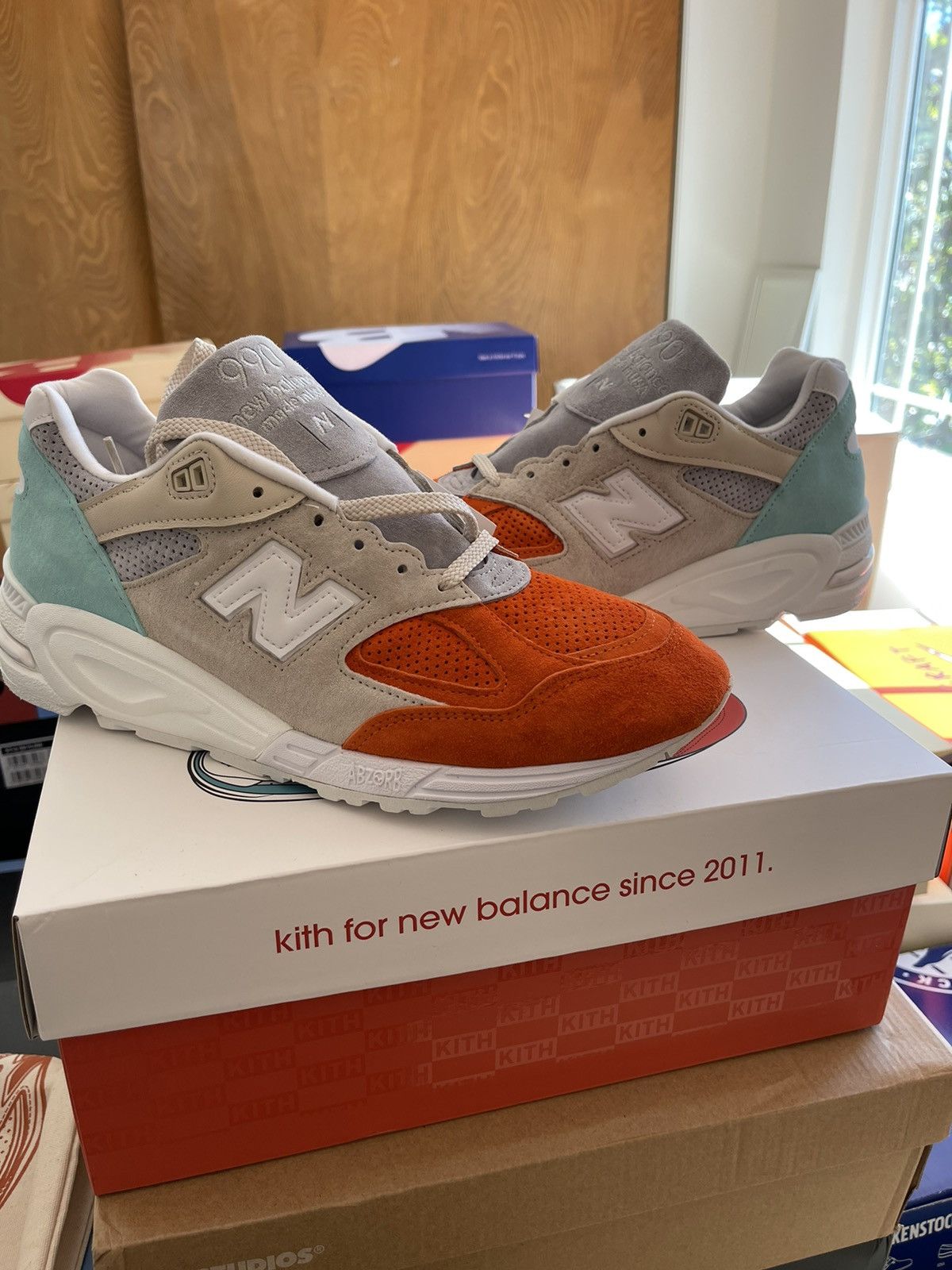 New Balance Kith x Ronnie Fieg x New Balance 990V2 Made in USA Cyclades ...