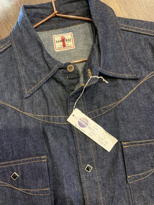 Samurai Jeans SAMURAI JEANS SWD-L02 SELVEDGE DENIM WESTERN SHIRT | Grailed