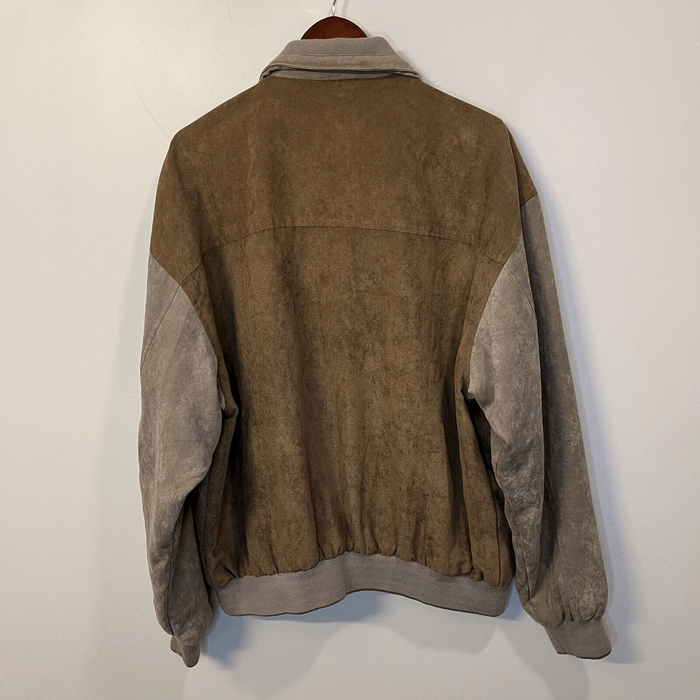 Vintage Vintage Land Rover Varsity Sued Bomber Jacket Lined Brown | Grailed
