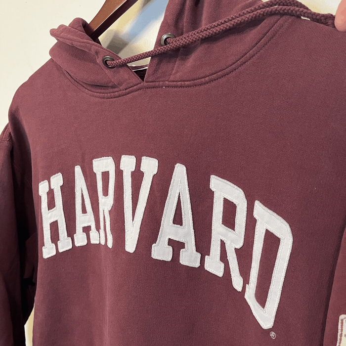 Vintage Harvard University Hoodie Sweatshirt Maroon Red | Grailed