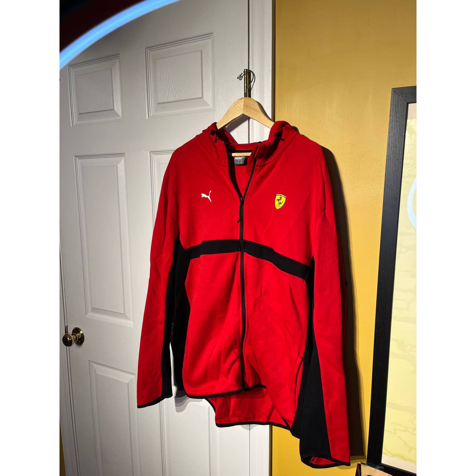Ferrari Puma Scuderia Ferrari Hooded Sweat Jacket F Rosso Corsa XXL ...