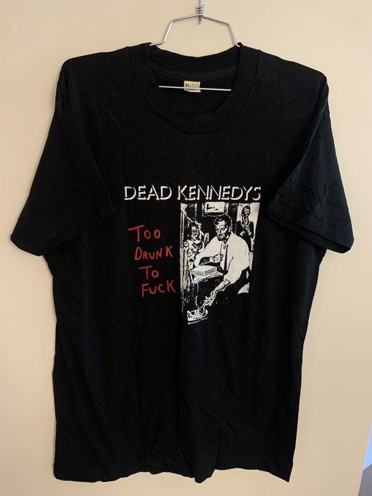 Vintage 1980’s Dead Kennedys Too Drunk To Fuck T-Shirt Tentacles | Grailed