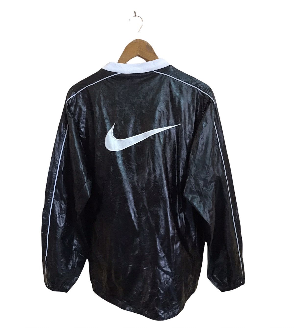 Nike NIKE SWOOSH SPELLOUT DOPE NYLON JACKET | Grailed