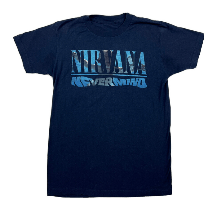 Nirvana Nirvana Shirt Small Nevermind Album Track list Blue Band Roc ...