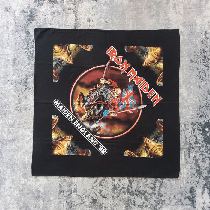 Iron Maiden Iron maiden 'maiden england 88' band handkerchief | Grailed