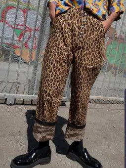 Marni Marni leopard camo reversible pants | Grailed