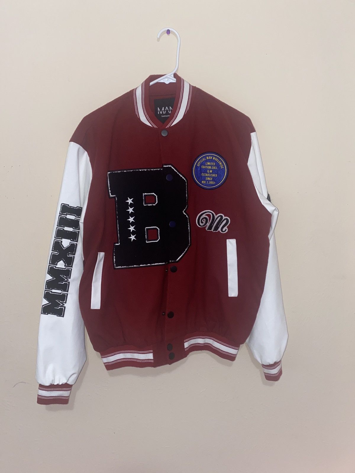 Boohoo Boohoo man varsity jacket | Grailed