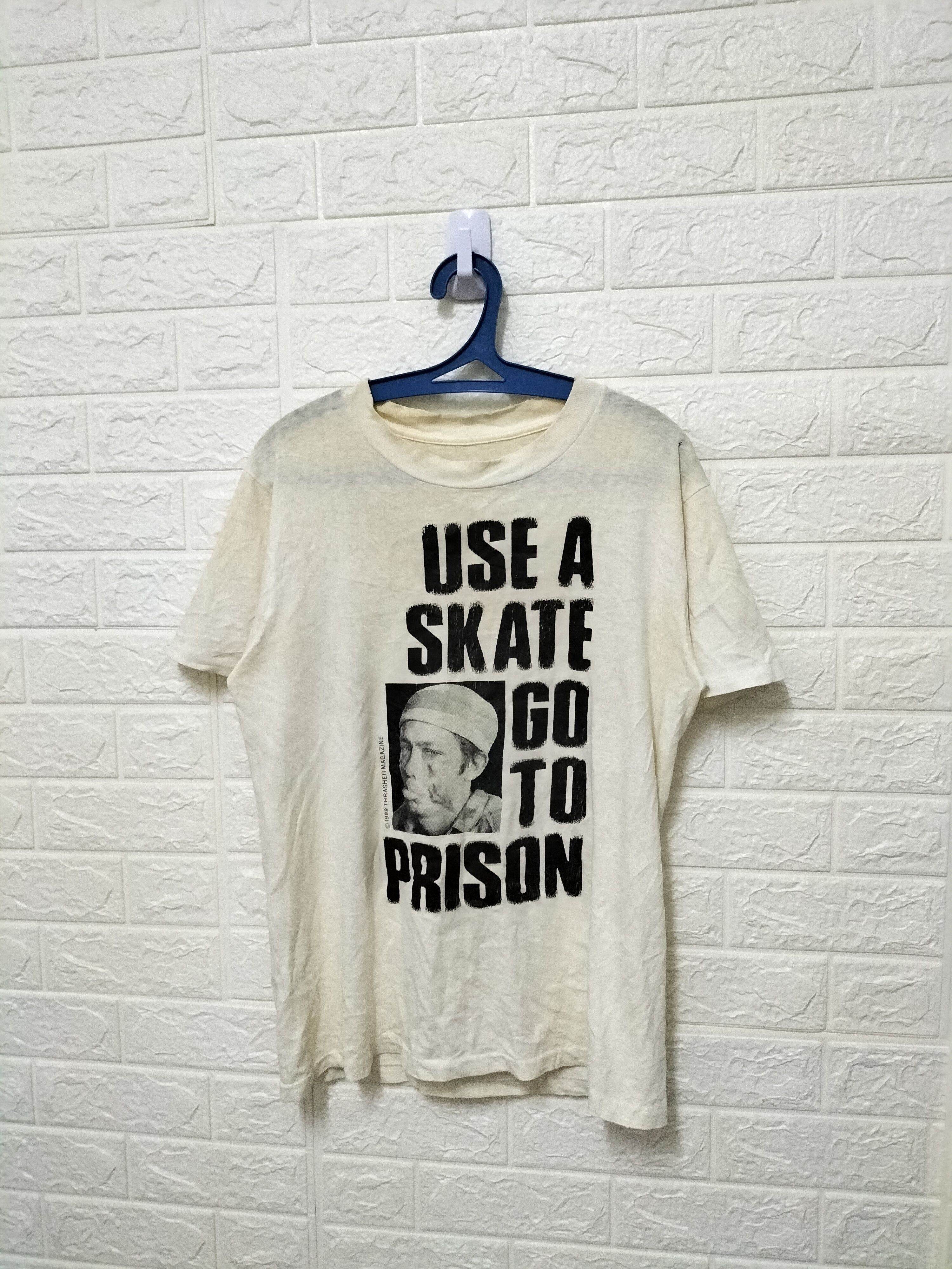 Thrasher × Vintage Vintage 1989 Thrasher Use Skate Go to Prison Mark ...
