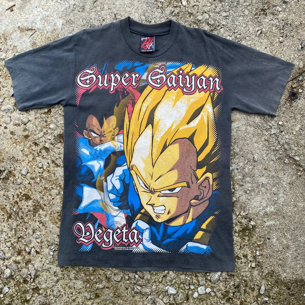 Vintage 💥Rare Modern Sun Faded Bootleg Super Saiyan Vegeta tee | Grailed