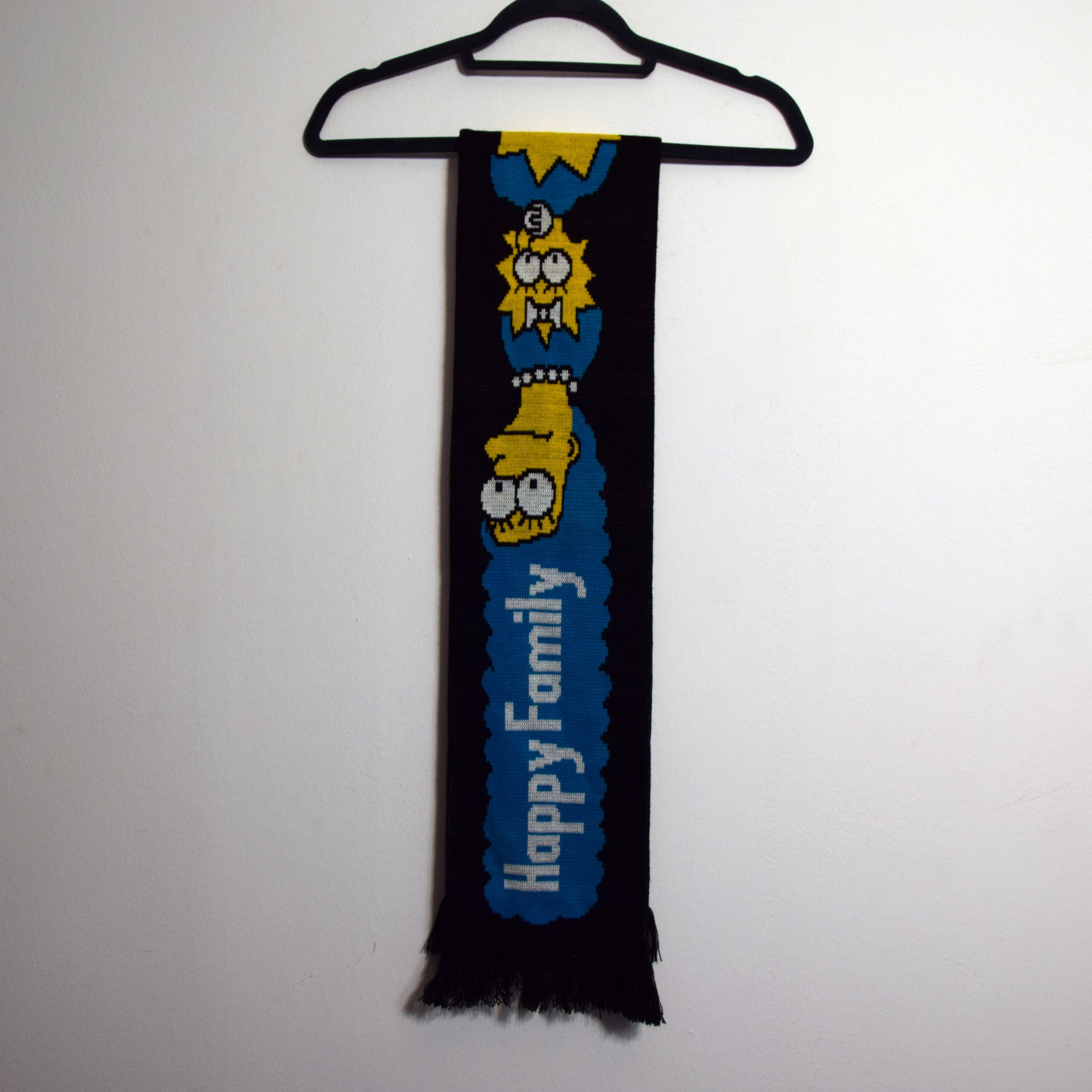 Cartoon Network × The Simpsons × Vintage Acrylic Vintage 90s Scarf The ...