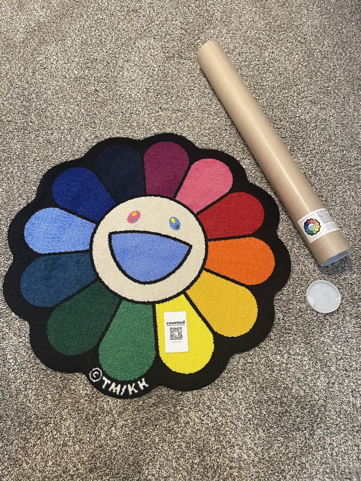 Takashi Murakami Takashi Murakami Kaikai Kiki Rainbow Flower Rug Mat 27 ...