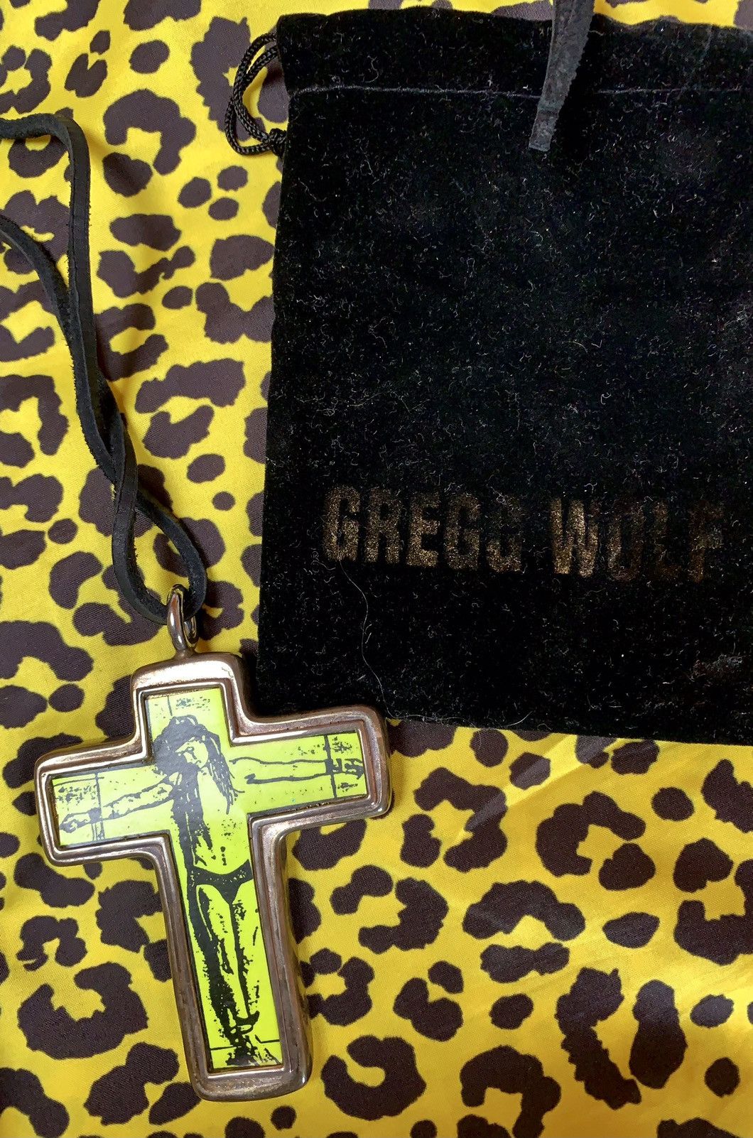 Stephen Sprouse Super Rare STEPHEN SPROUSE/ GREGG WOLF Silver Cross ...