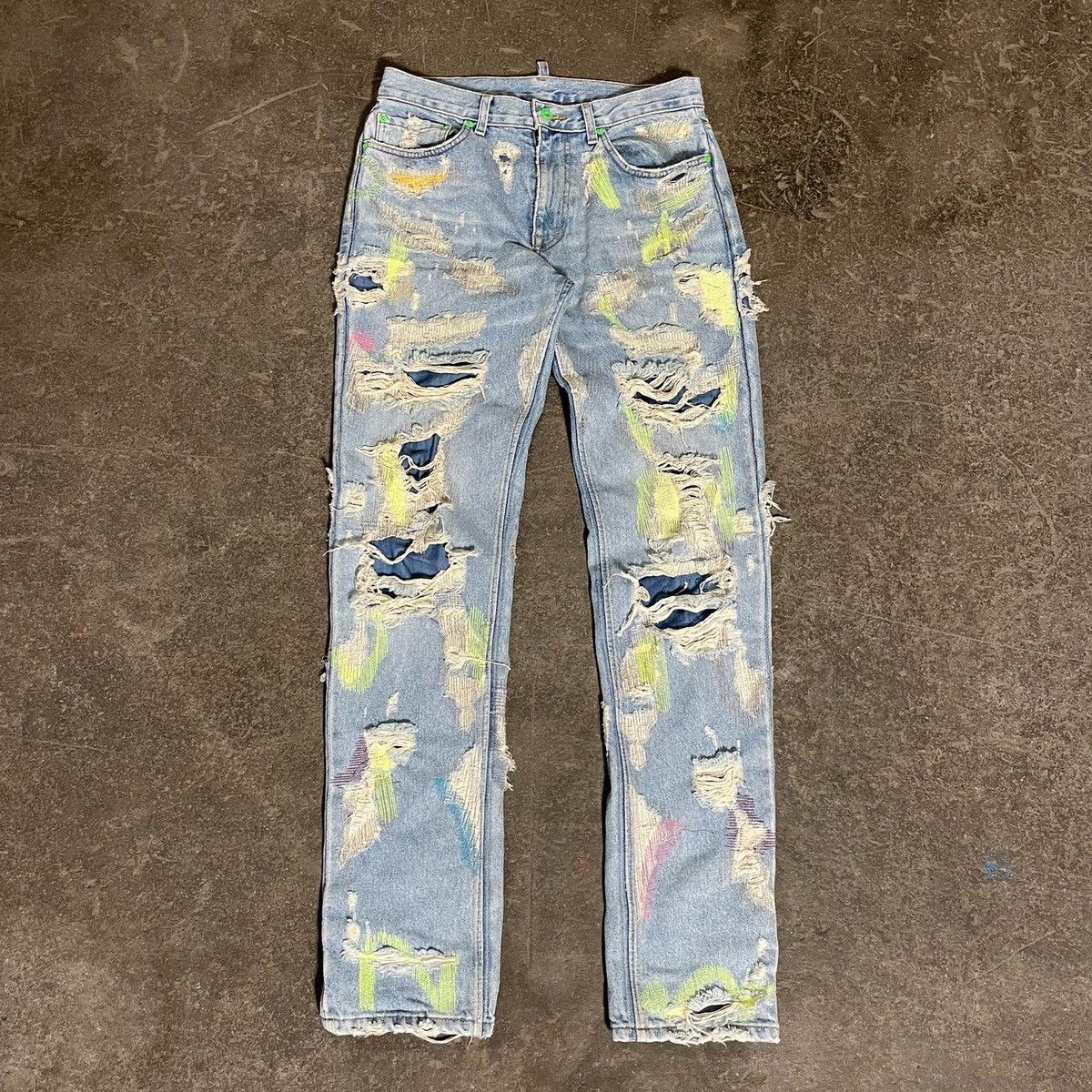 Vlone Endless Denim Neon | Grailed