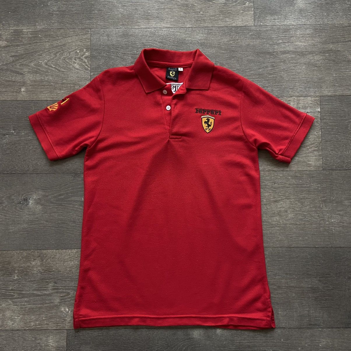 Ferrari × Formula 1 × Racing Ferrari Scuderia F-1 racing polo t shirt ...