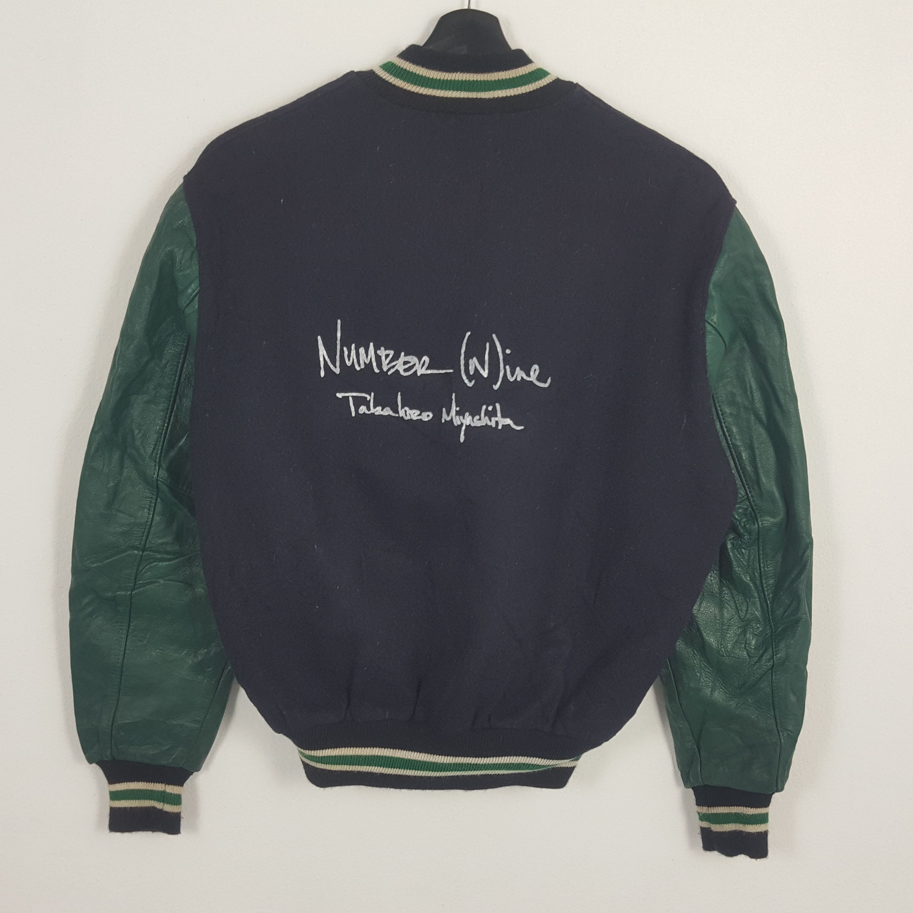 Vintage Streetwear Custom NUMBER NINE Art Style Varsity Jacket | Grailed