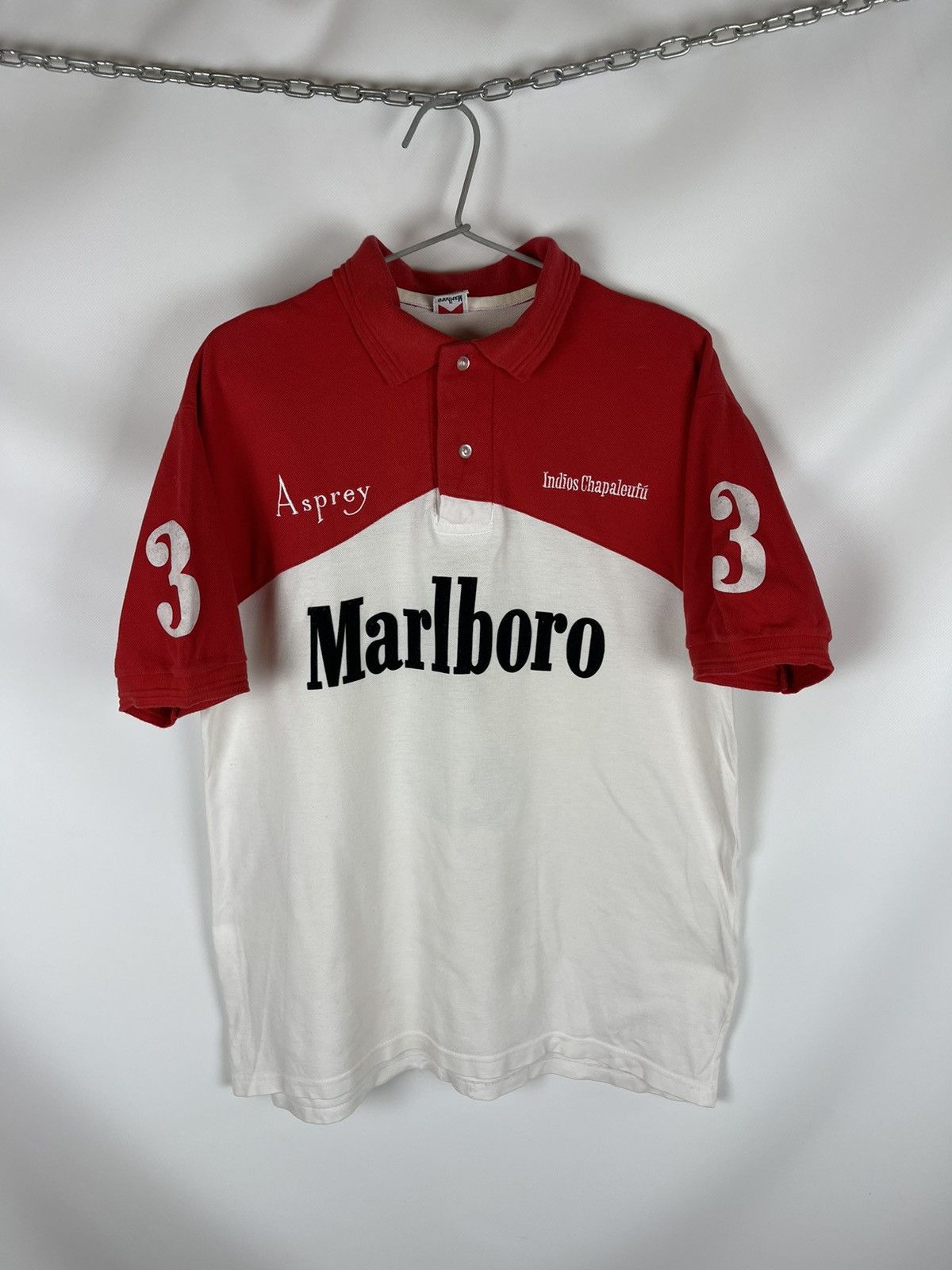 Marlboro × Racing × Vintage Marlboro #3 Indios Chapaleufu Asprey vintage 90s big logo | Grailed