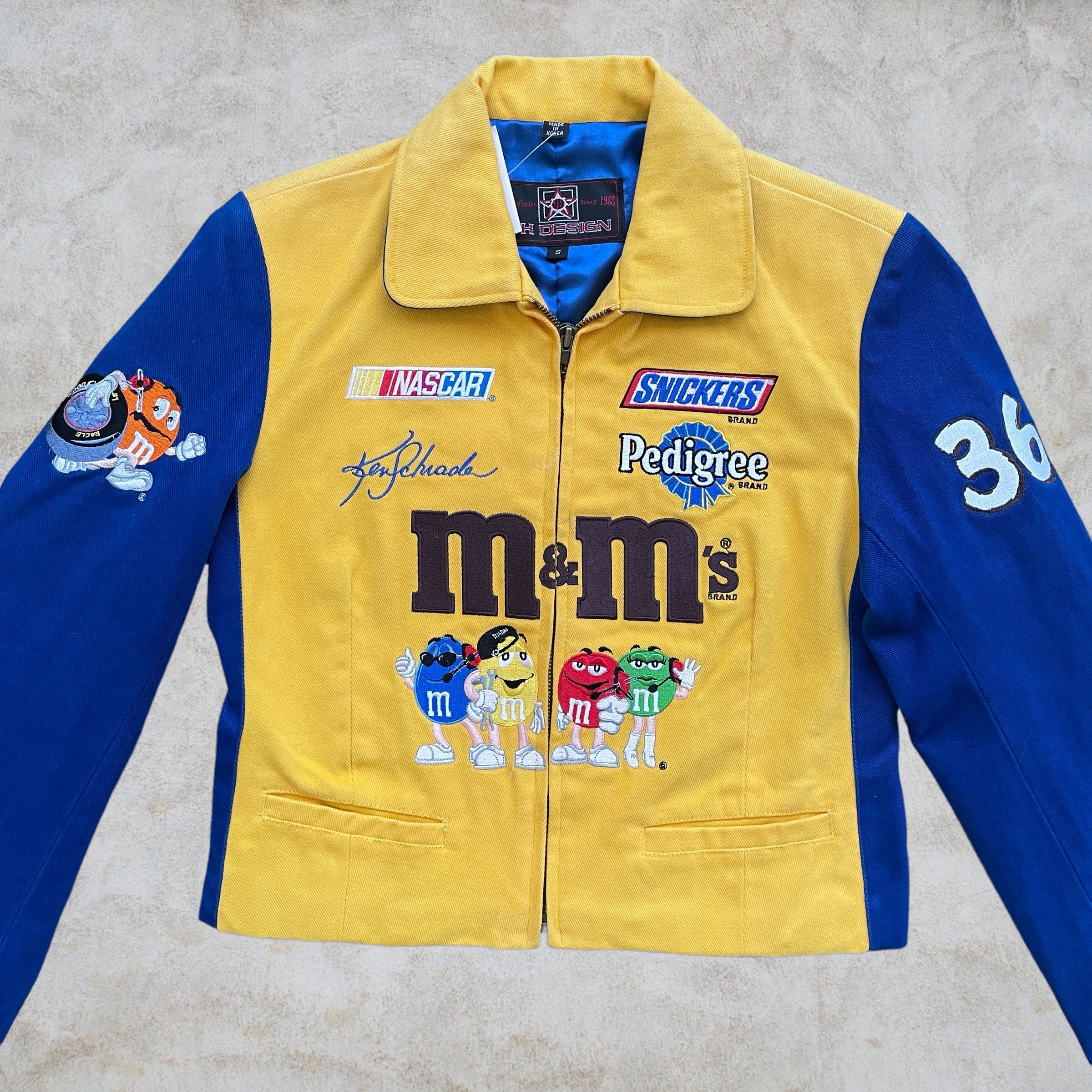 Vintage Vintage JH Design M&Ms Nascar Racing Jacket - Made in Korea ...