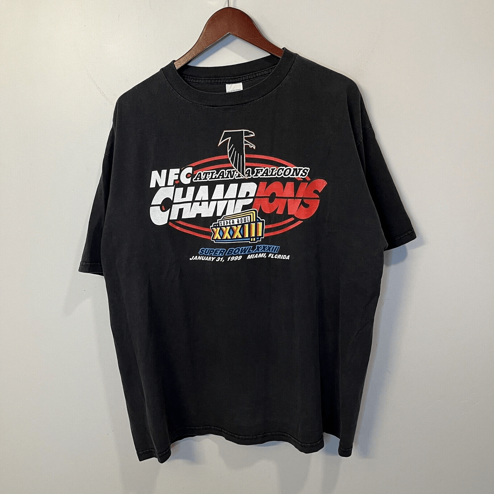 Logo 7 × NFL × Vintage VTG 90s Atlanta Falcons NFL 1999 NFC Champions T ...