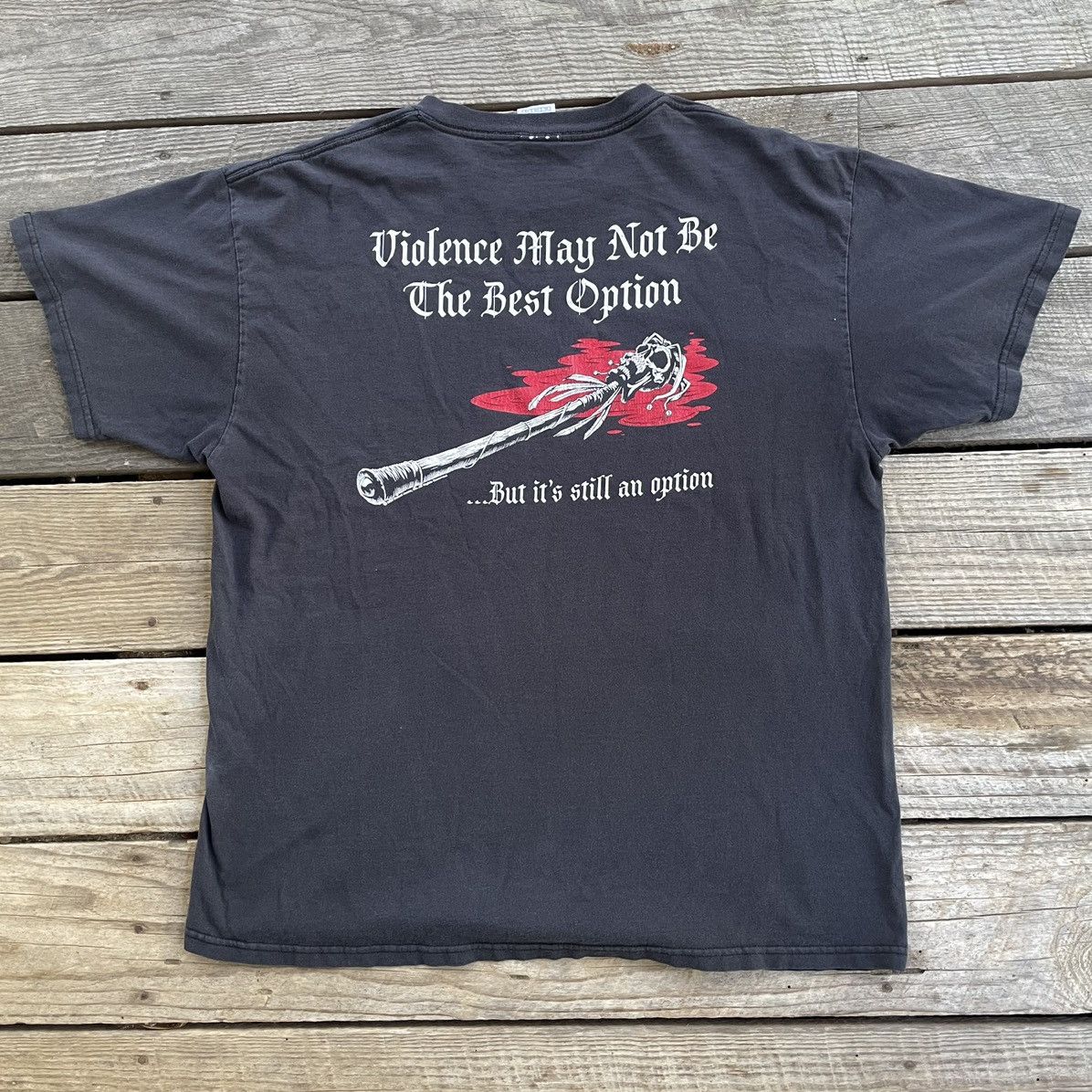 Vintage Vintage Faded Goth Wicked Jester Violence Graphic T Shirt | Grailed