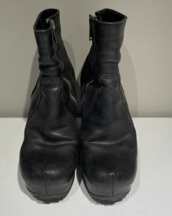 Rick Owens Rick Owens Wedge Heel Leather Platform Boots | Grailed