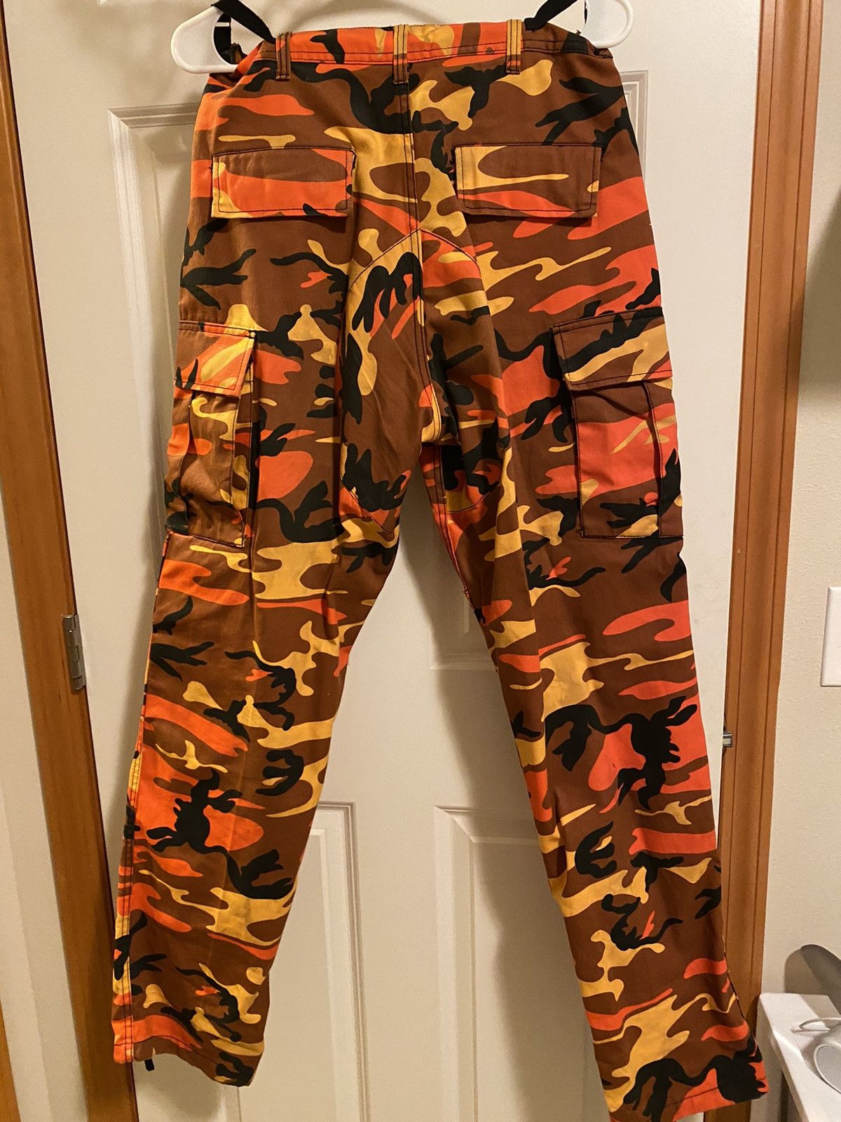Vintage Orange Camo Cargos | Grailed