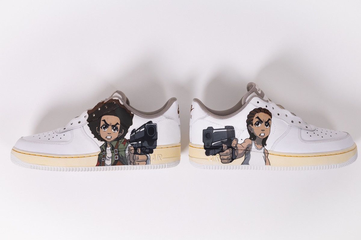 Nike × Streetwear Air Force 1 '07 Triple White ‘Boondocks’ | Grailed